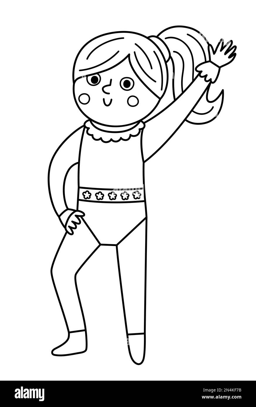 Gymnast clipart Black and White Stock Photos & Images - Alamy