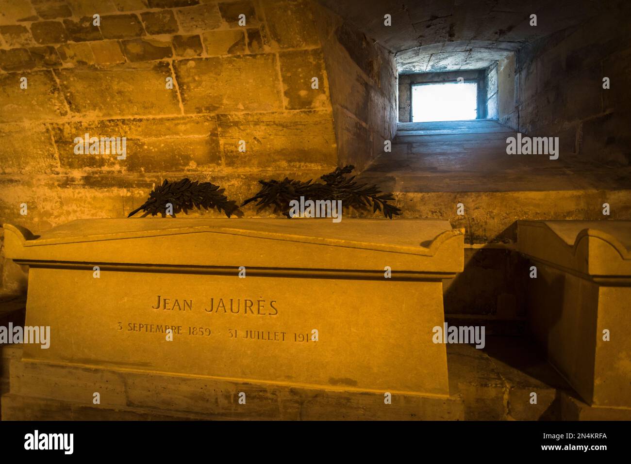 Jean Jaures tomb in the Crypt in the Panthéon, a Neoclassical monument ...