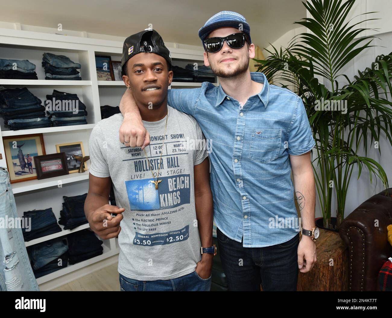Malcolm David Kelley, left, and Tony Oller, of the musical group MKTO ...