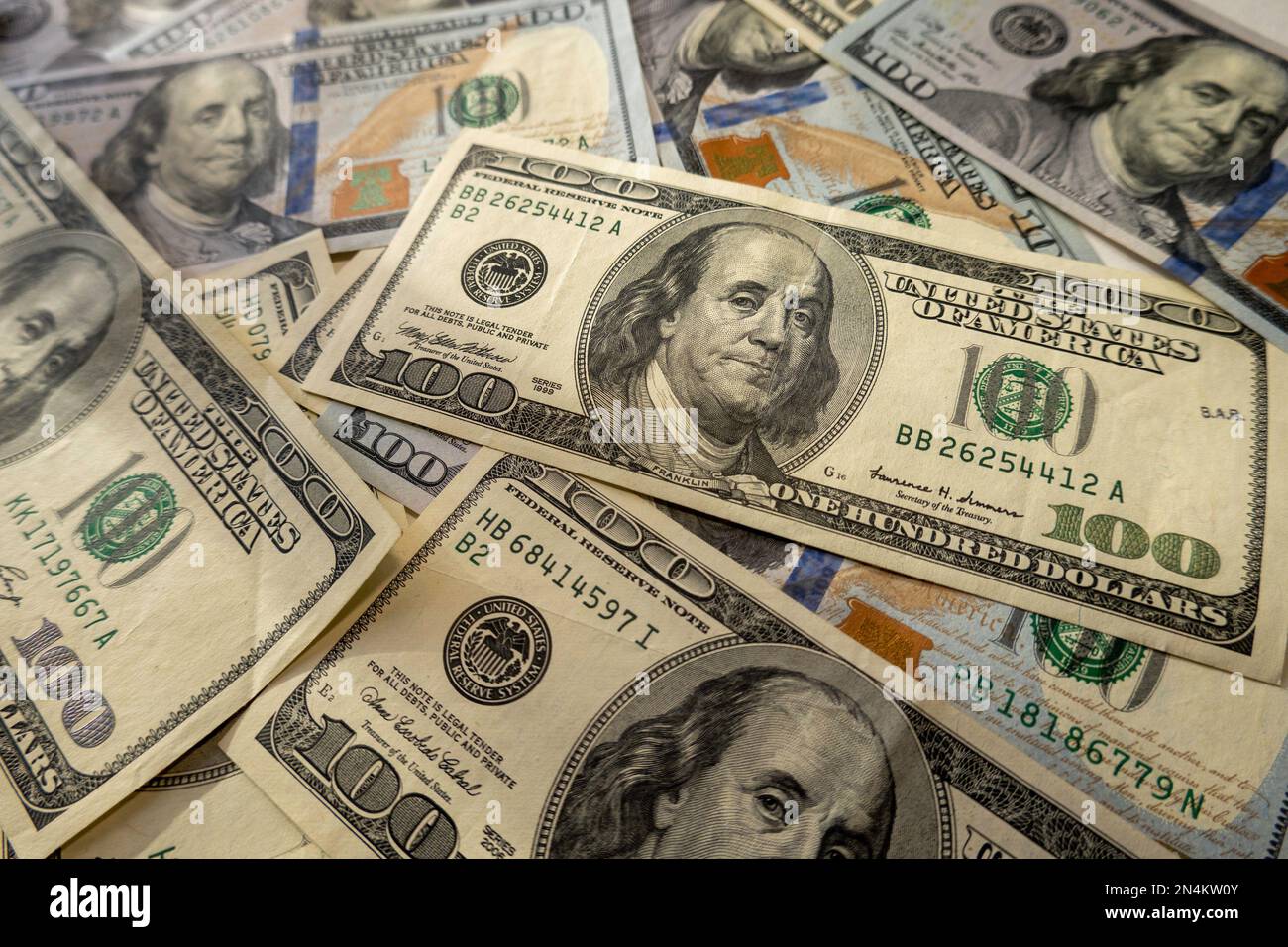 Benjamin Franklin is featured on the federal reserve bank note $100 ...