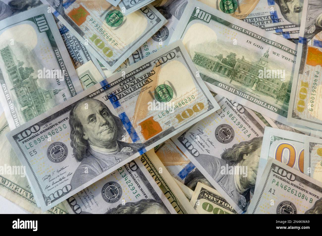 Benjamin Franklin is featured on the federal reserve bank note $100 ...