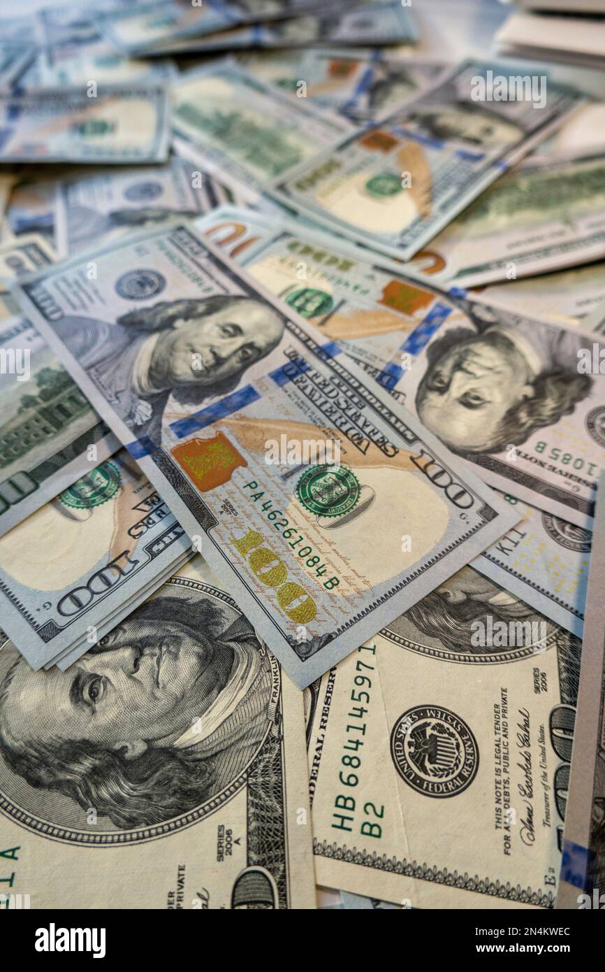 Benjamin Franklin is featured on the federal reserve bank note $100 ...