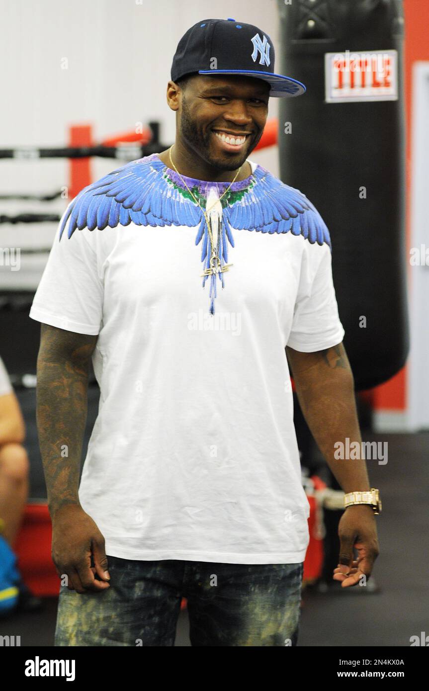 Curtis "50 Cent" Jackson appears to promote the World Boxing ...