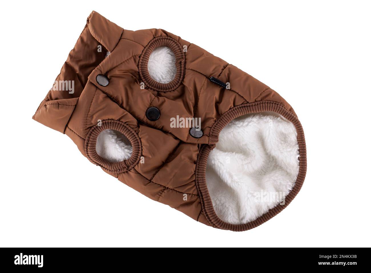 Warm dog jacket isolated on white background Stock Photo - Alamy