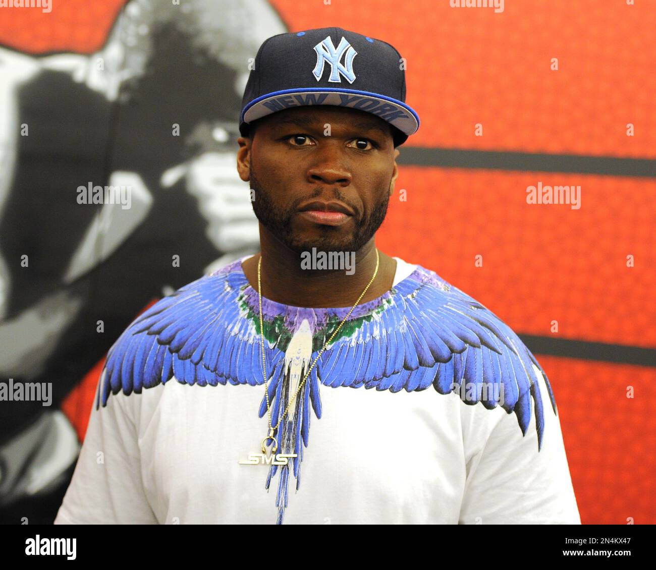 Curtis "50 Cent" Jackson appears to promote the World Boxing ...