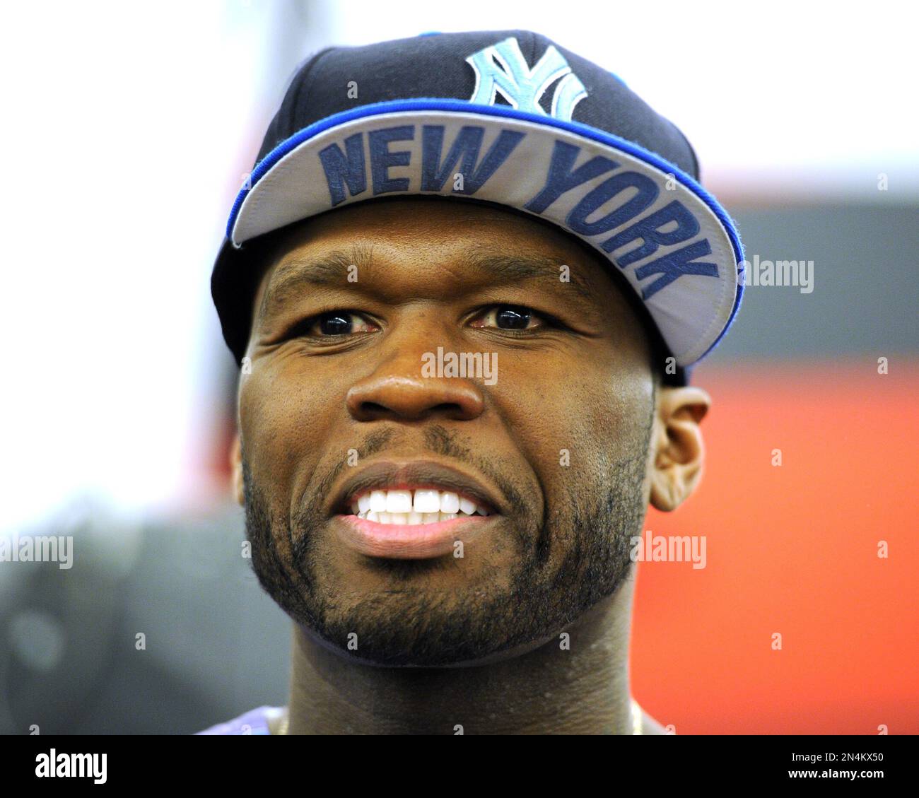 Curtis "50 Cent" Jackson appears to promote the World Boxing ...