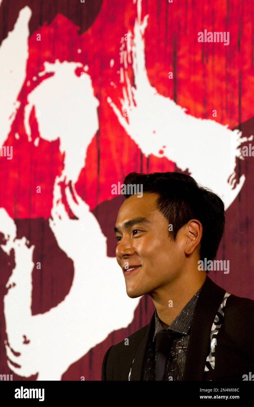 Taiwan actor Eddie Peng attends a press conference for the movie "Rise ...