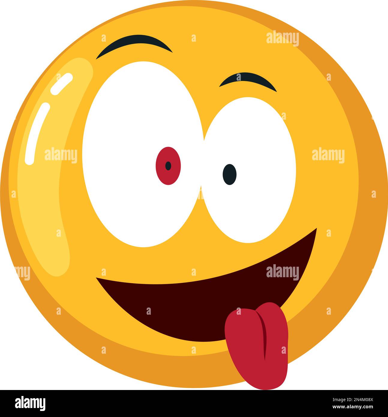 crazy emoticon face Stock Vector Image & Art - Alamy