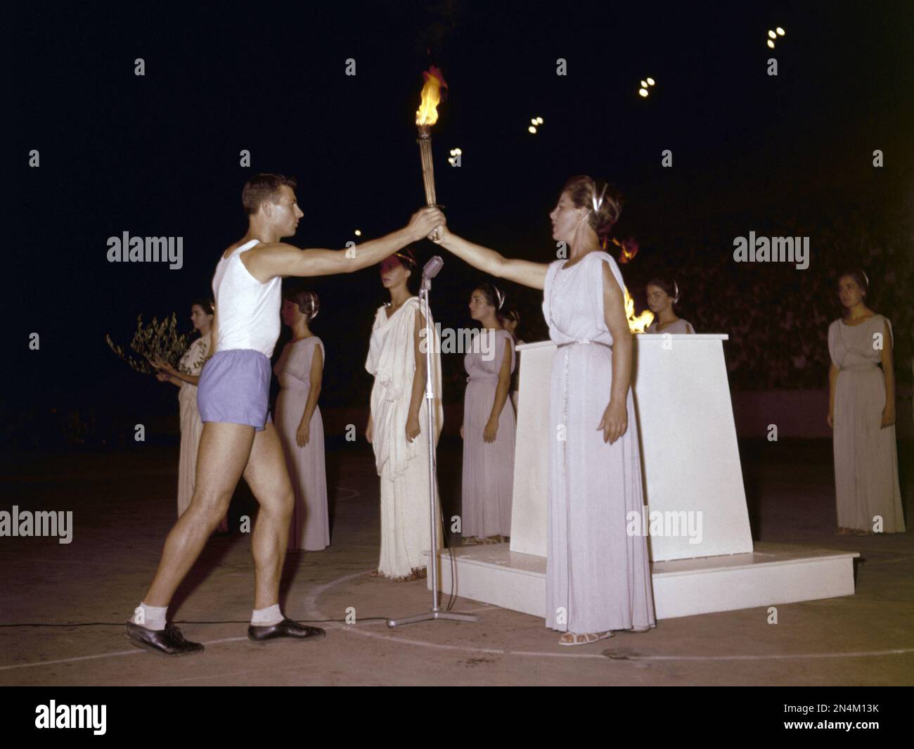 In the presence of Crown Prince Constantine of Greece, unseen, the ...