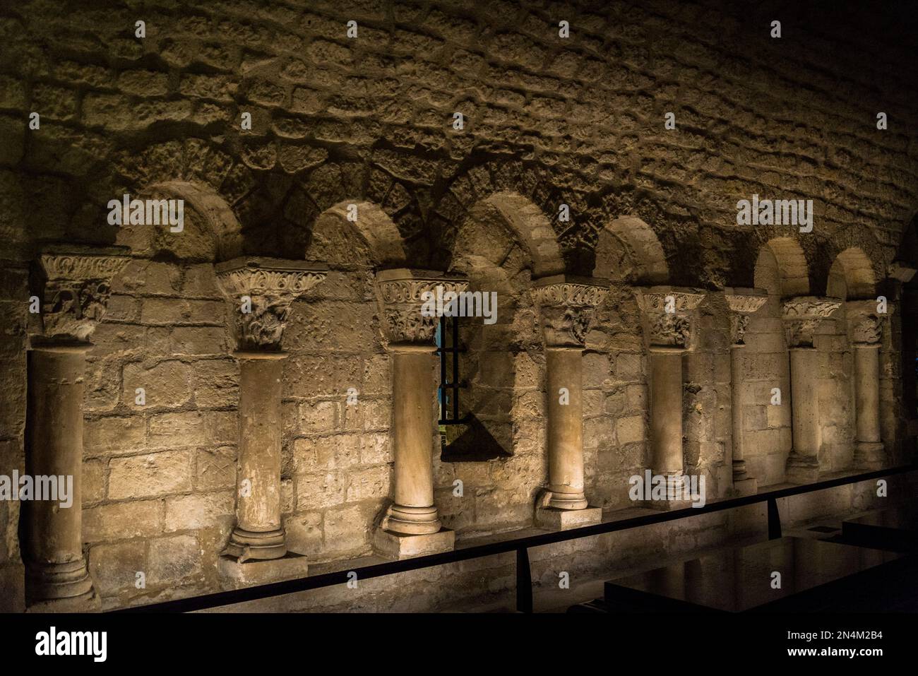 The crypt from 12th century in the, Basilica of Saint-Denis, Paris ...