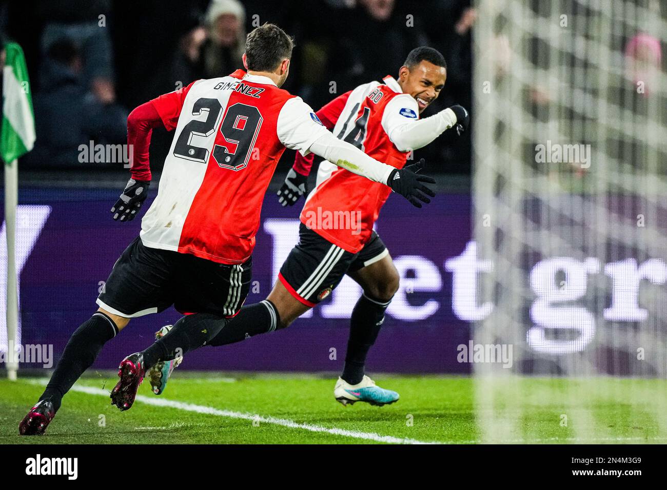 Rotterdam - Igor Paixao of Feyenoord celebrates the 2-2 during the ...