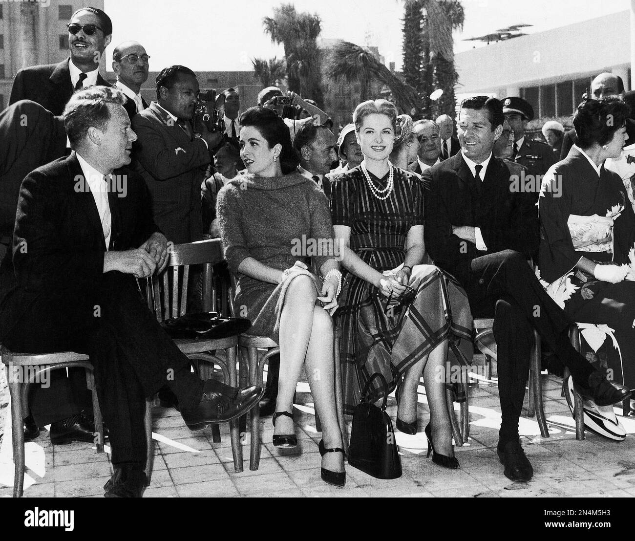 FILE - This Feb. 21, 1959 file photo shows Hollywood screen actors ...