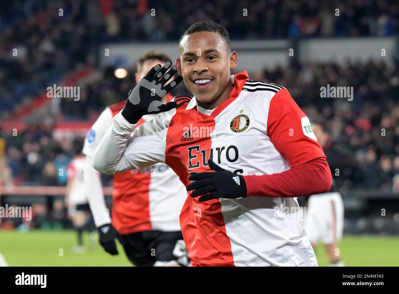 ROTTERDAM - Igor Paixao of Feyenoord celebrates the 2-2 during the ...