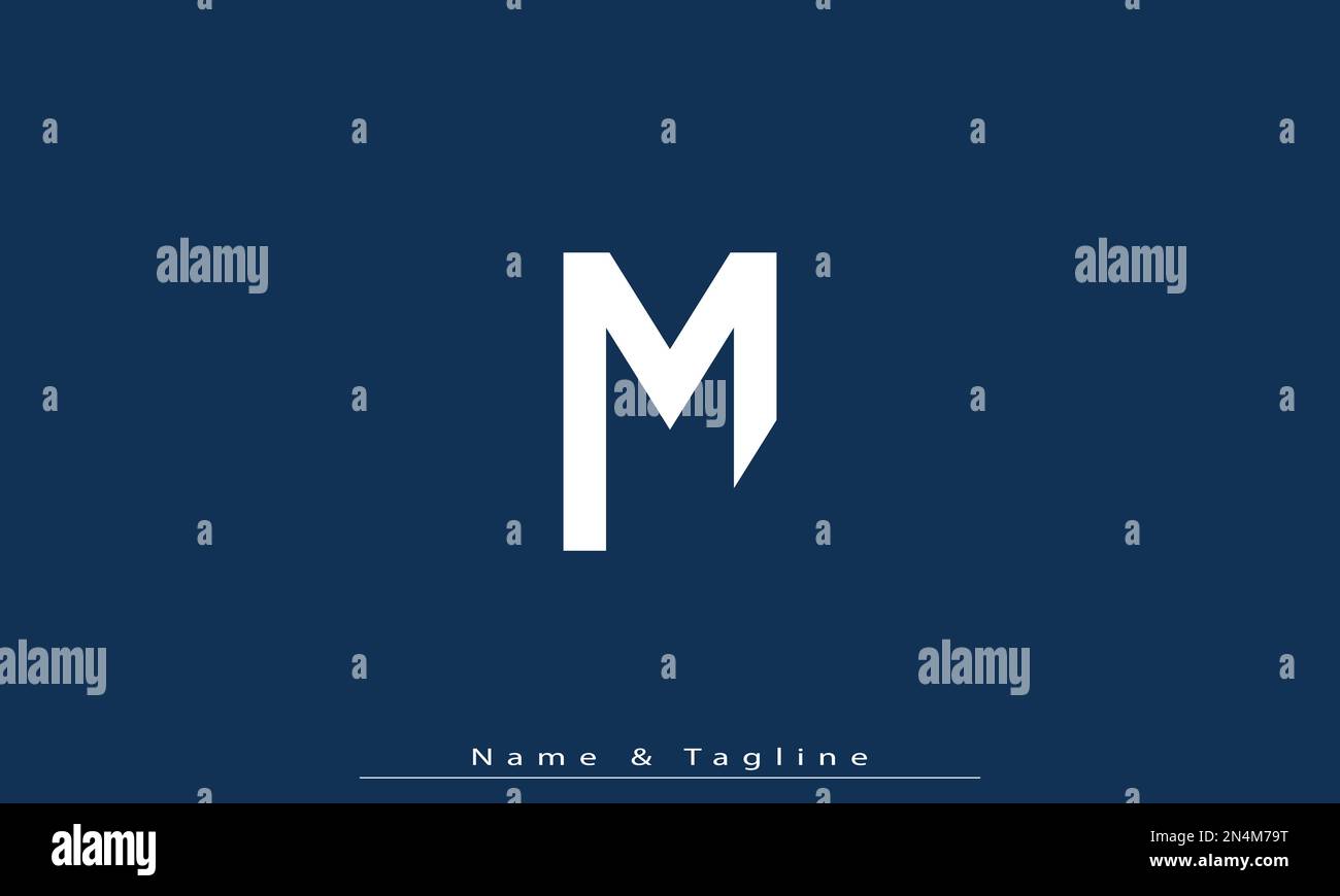 M and m initials hi-res stock photography and images - Alamy