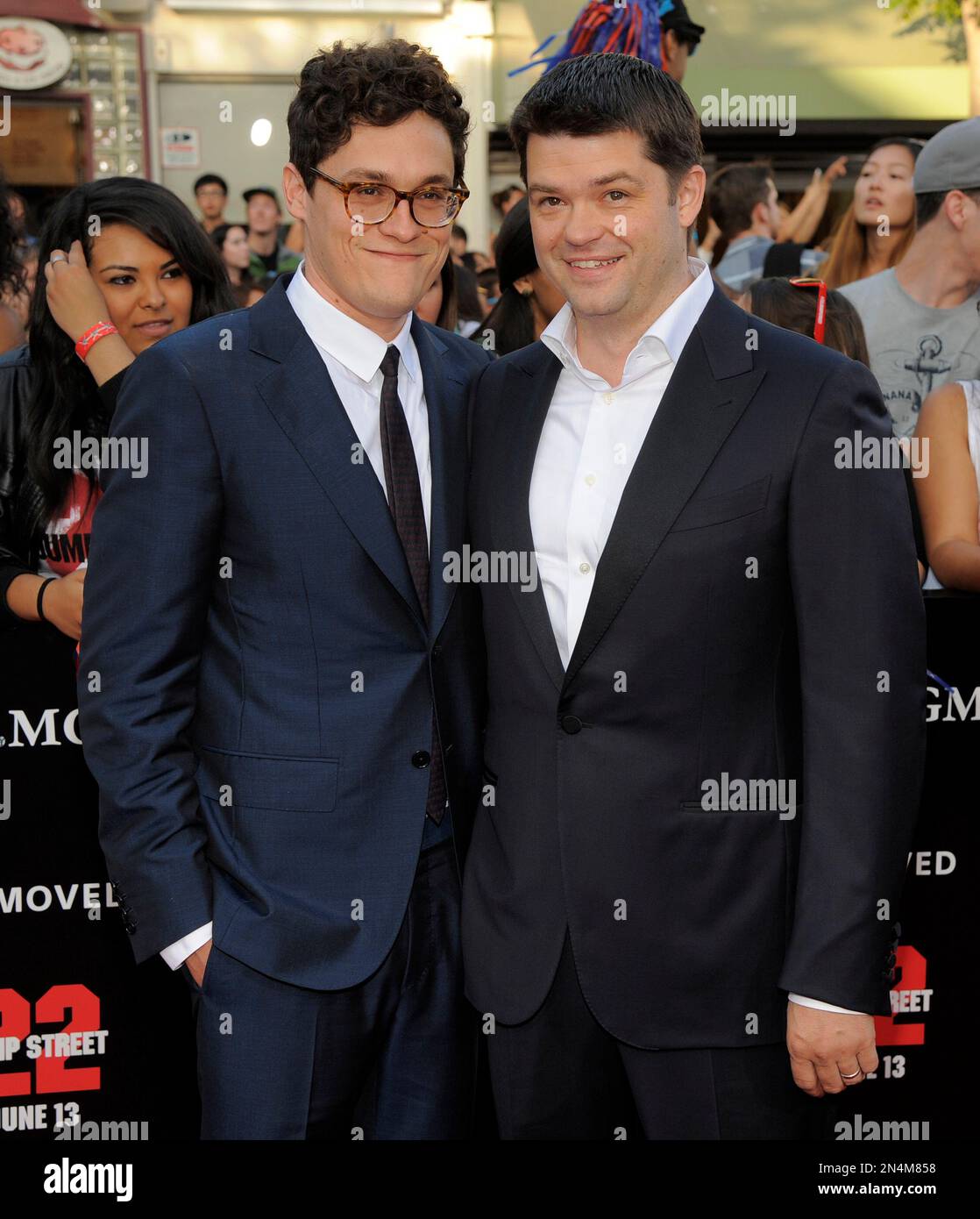 Phil Lord, left, and Chris Miller, co-directors of "22 Jump Street ...