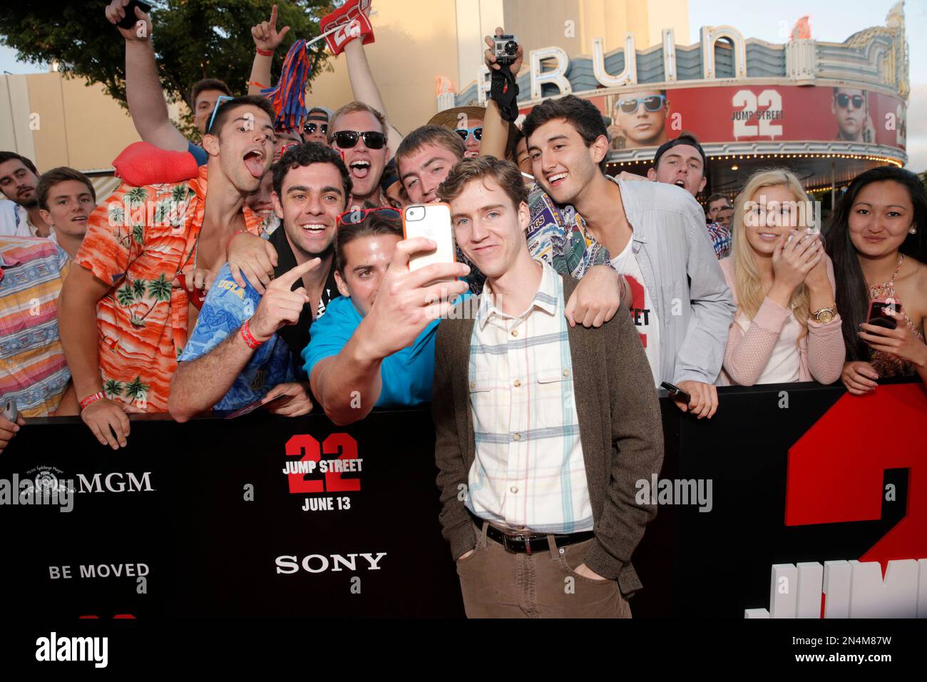 Dax Flame arrives at the premiere of "22 Jump Street" at the Regency ...