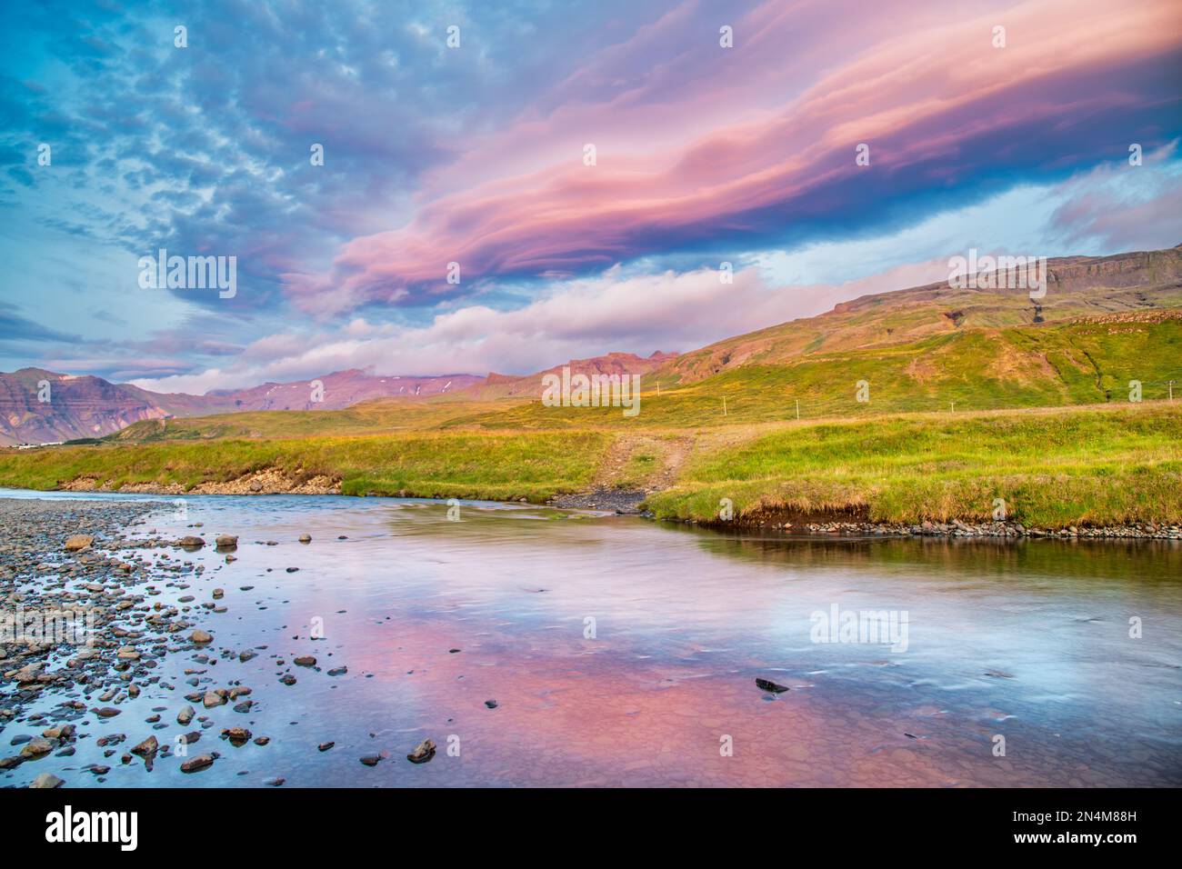 Kirkjufellfoss landscape summer sunset hi-res stock photography and ...