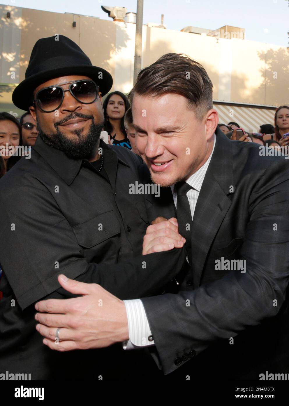 Ice Cube, left, and Channing Tatum arrive at the premiere of "22 Jump ...