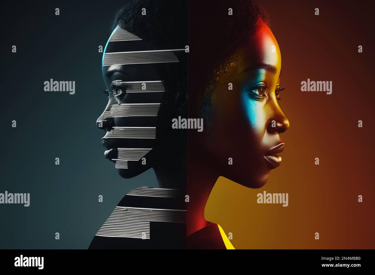 Discrimination. Fight Racism black lives matter for protest, rally, or ...