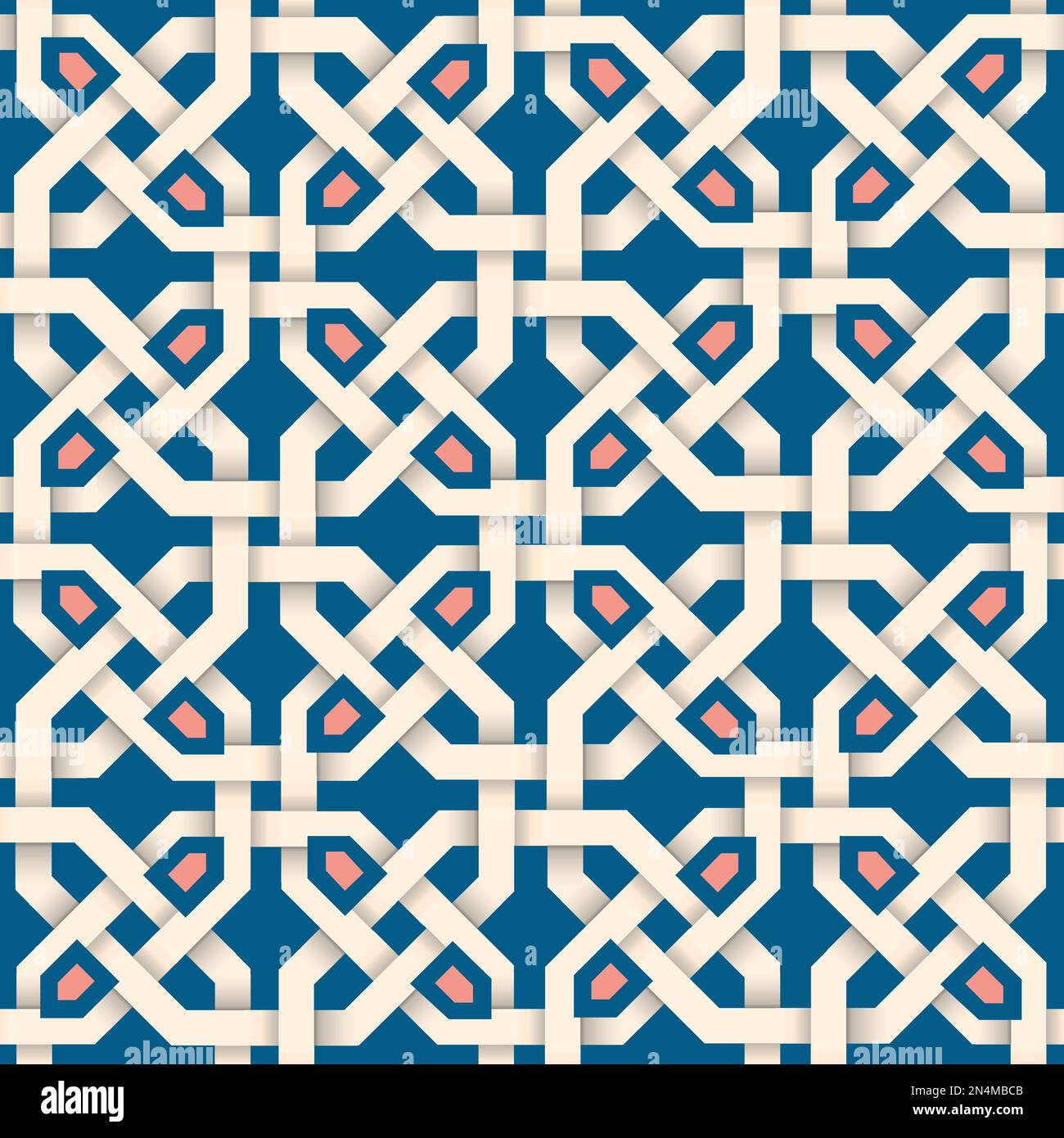 Abstract arabesque line seamless pattern in celtic style. Stylish ...