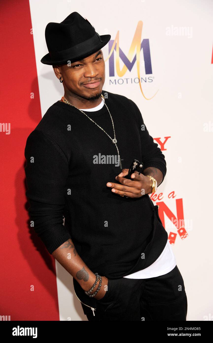 Musical performer Ne-Yo poses at the premiere of the film "Think Like A ...
