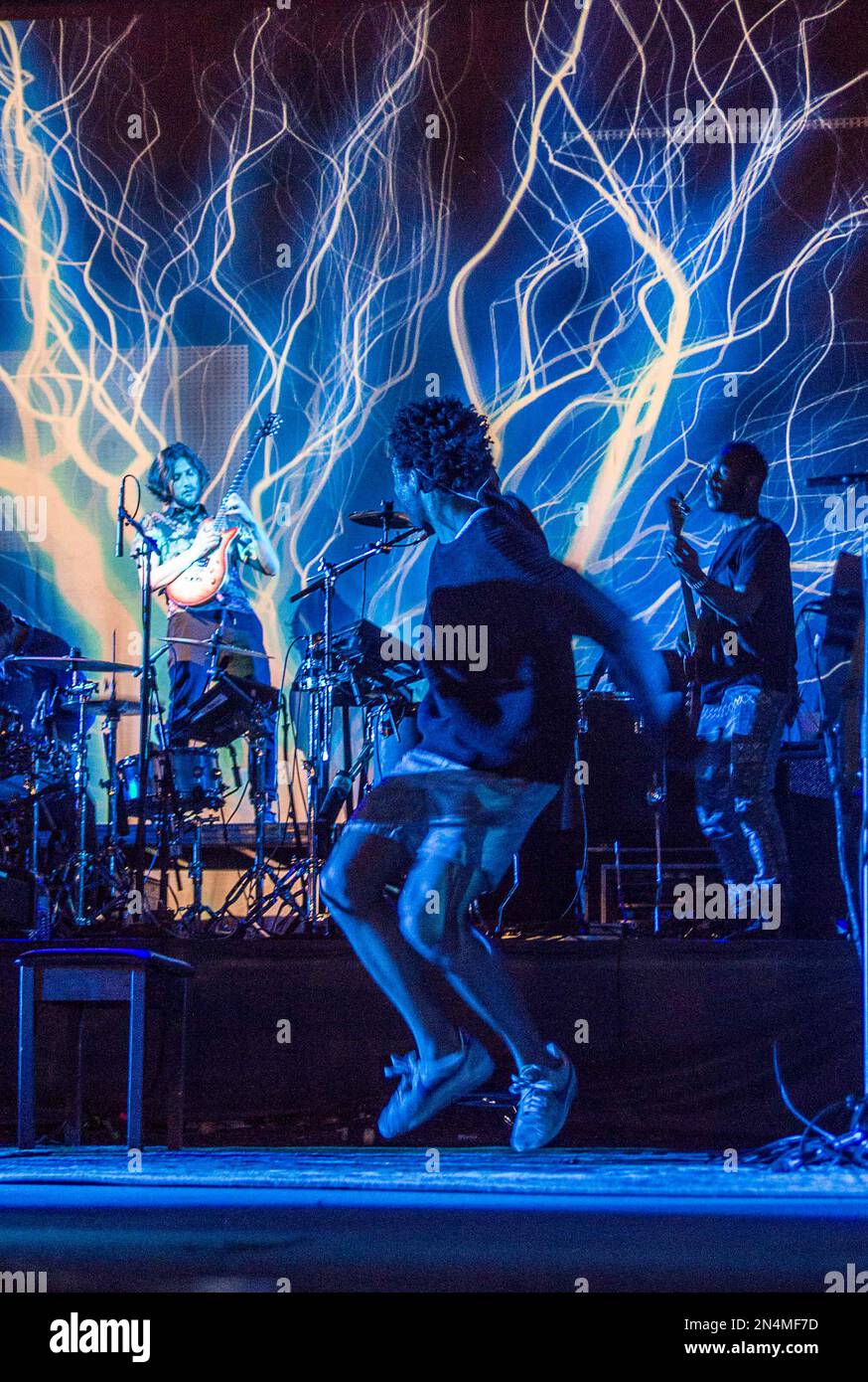 Donald Glover as Childish Gambino performing as part of Deep Web Tour ...