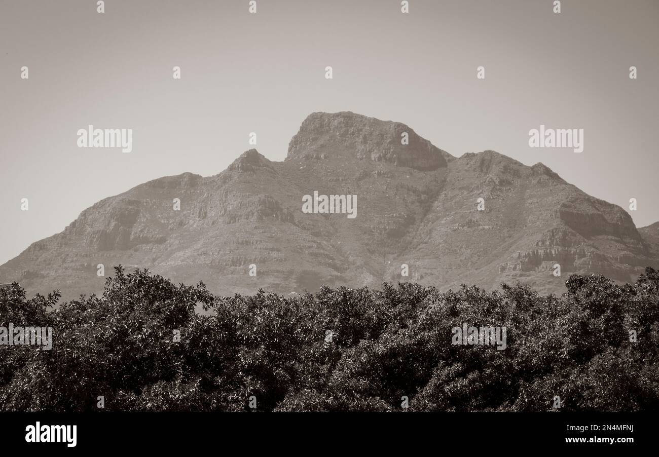 Big mountains of Tablemountain National Park, Cape Town, South Africa ...