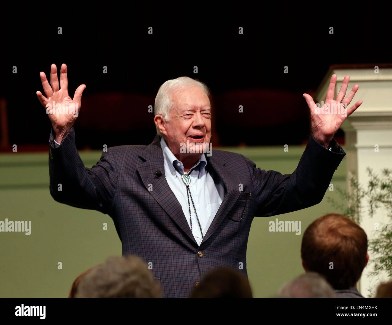 Former President Jimmy Carter teaches sunday school at Maranatha ...