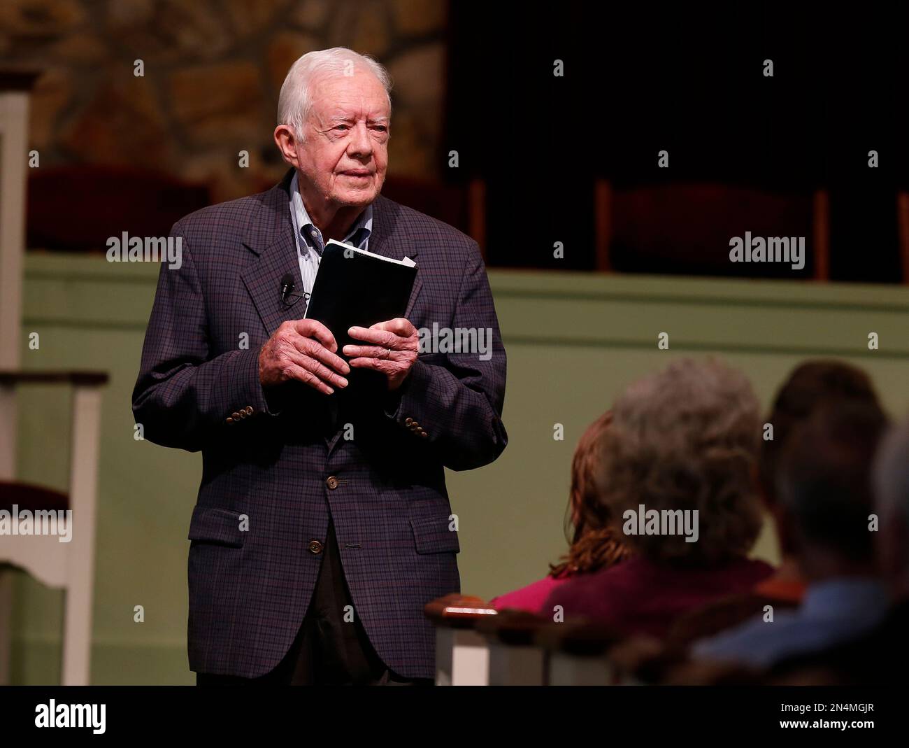 Former President Jimmy Carter teaches sunday school at Maranatha ...