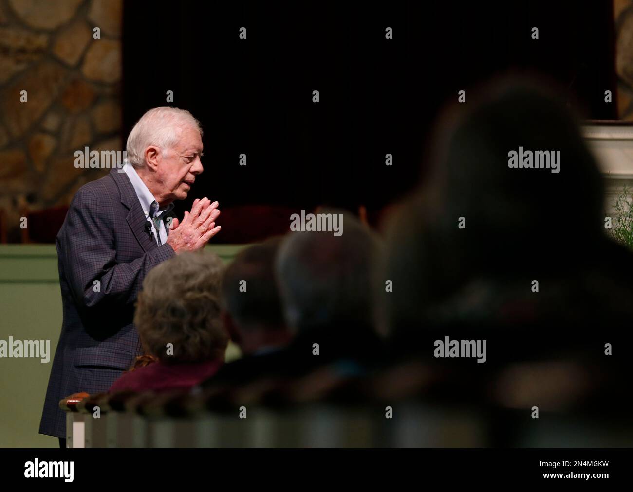 Former President Jimmy Carter teaches sunday school at Maranatha ...