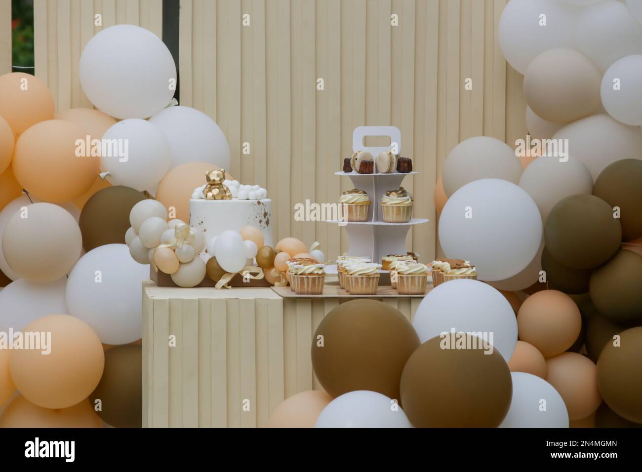 Creative gender neutral baby shower or birthday decoration in the ...