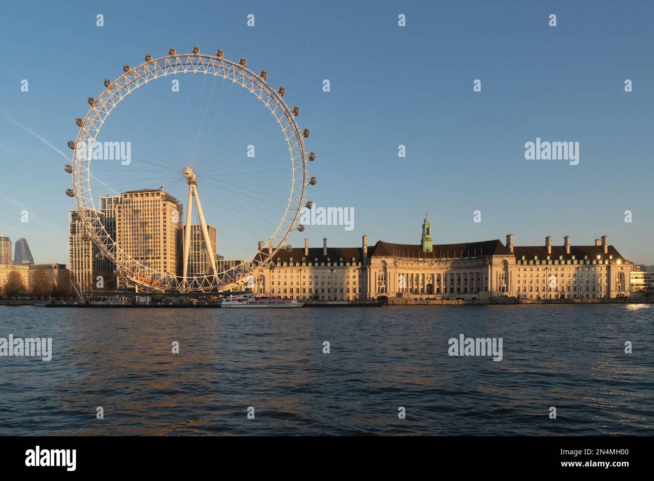 The London Eye, or the Millennium Wheel, is a cantilevered observation ...