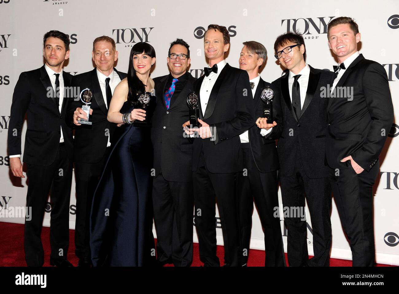 From second from left, producer David Binder, Lena Hall, director ...