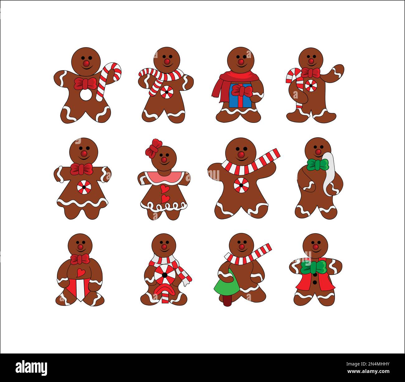 Christmas stocking cookies Stock Vector Images - Alamy