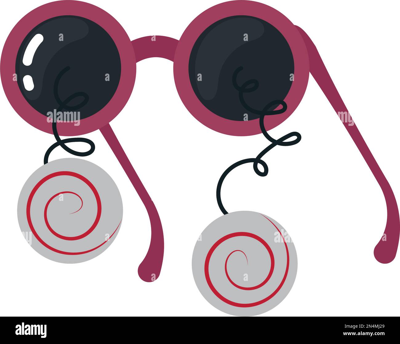 comic glasses with bulging eyes Stock Vector Image & Art - Alamy