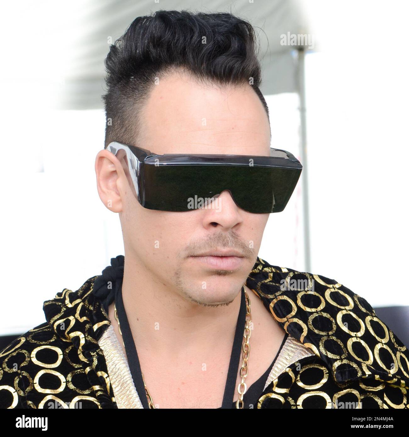 Luke Steele, lead vocalist of Empire of the Sun, poses for a photo ...