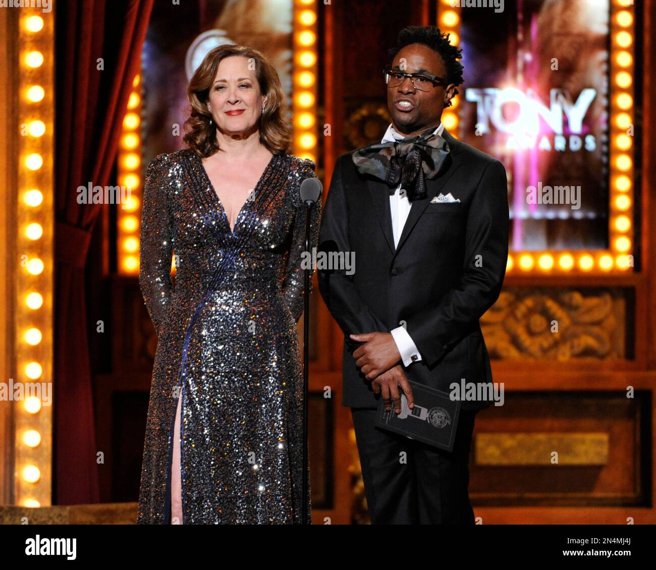 Karen Ziemba and Billy Porter onstage at the 68th annual Tony Awards at ...