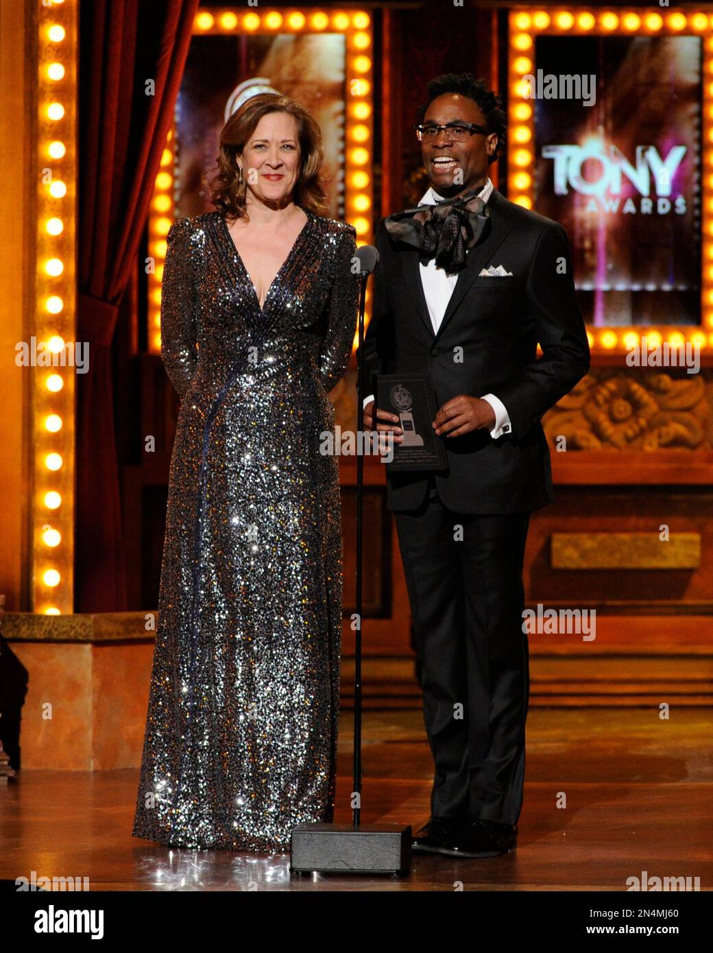 Karen Ziemba and Billy Porter onstage at the 68th annual Tony Awards at ...