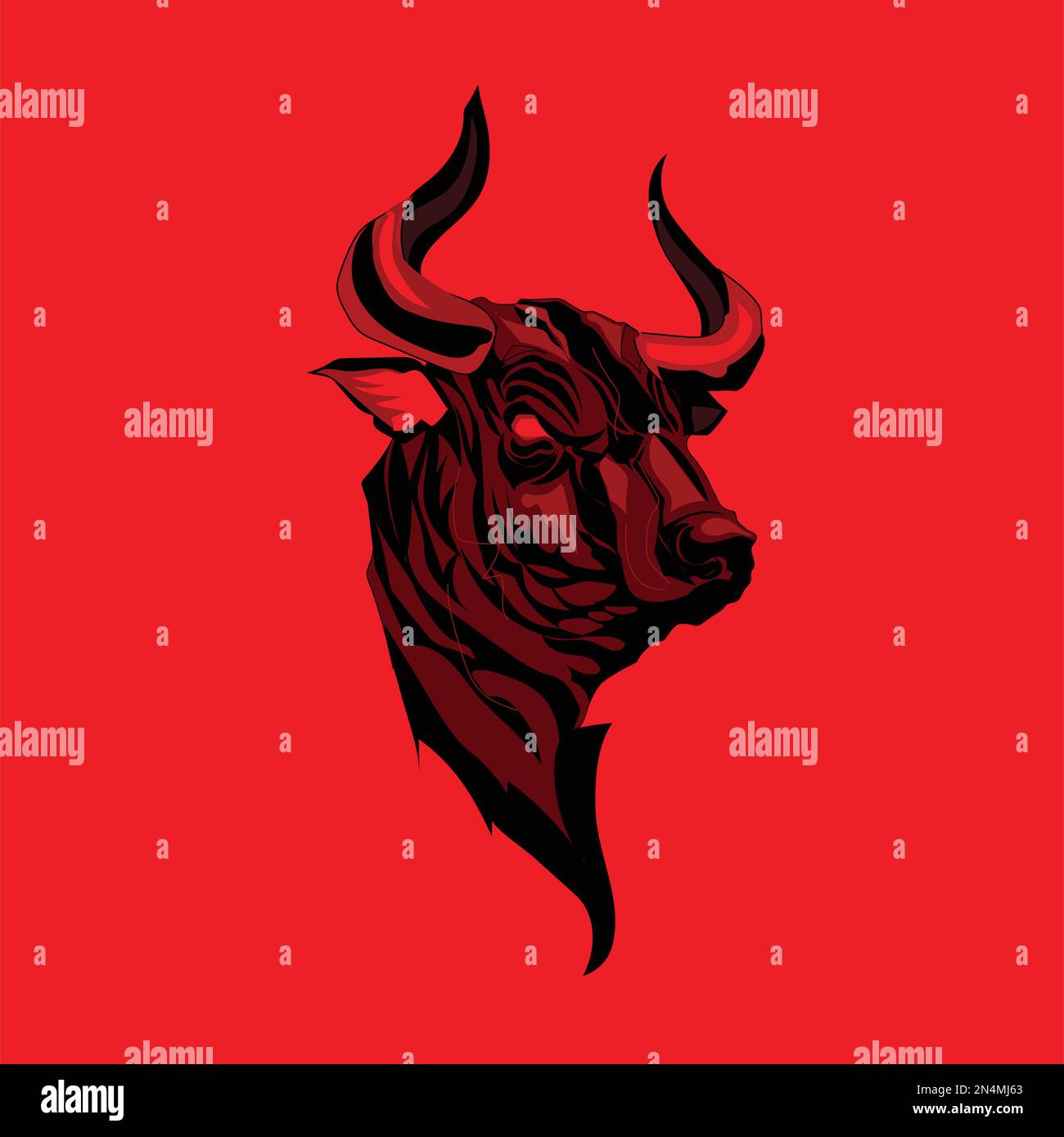 Buffalo mascot vector illustration Stock Vector Image & Art - Alamy