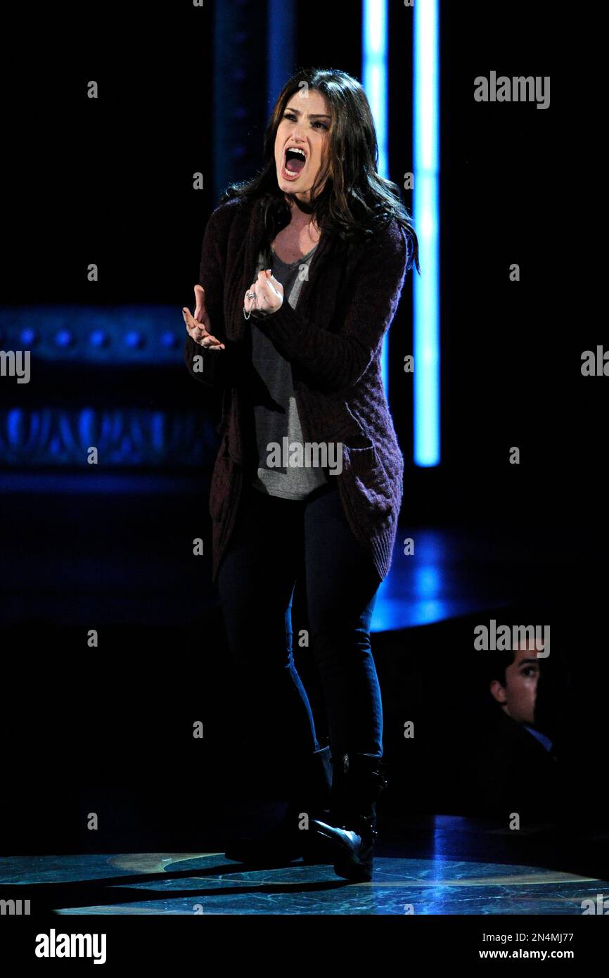 Idina Menzel from "If/Then" performs on stage at the 68th annual Tony ...