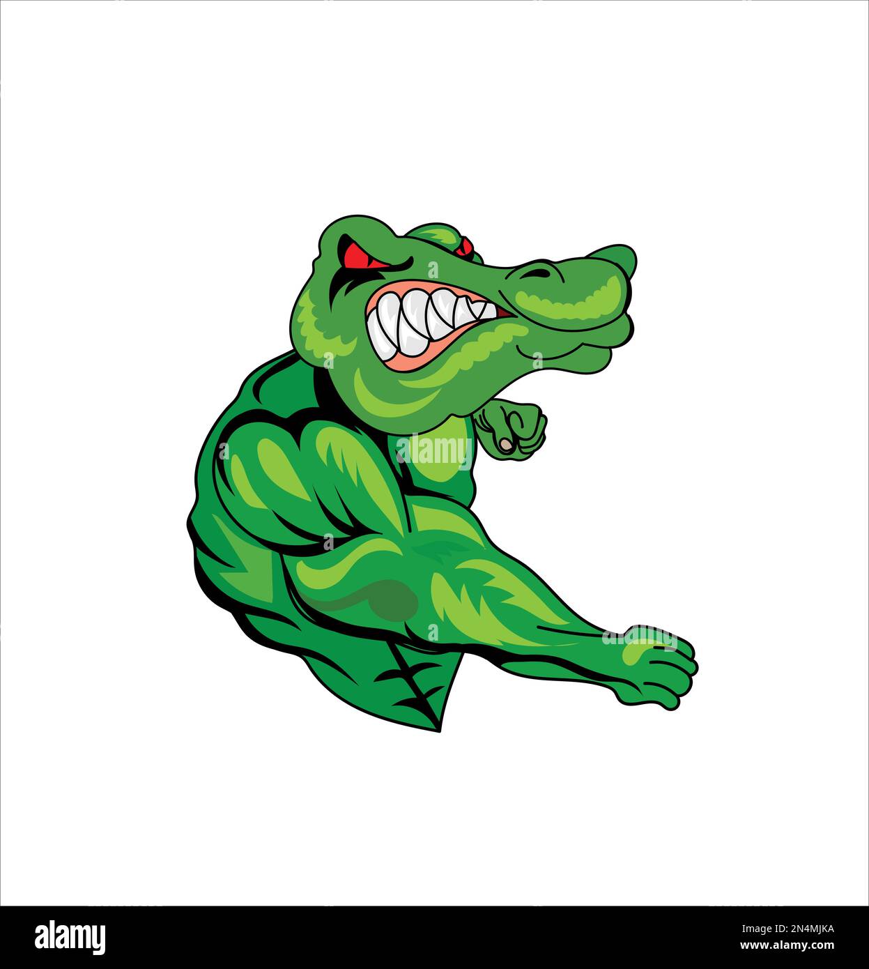 Angry Alligator Vector