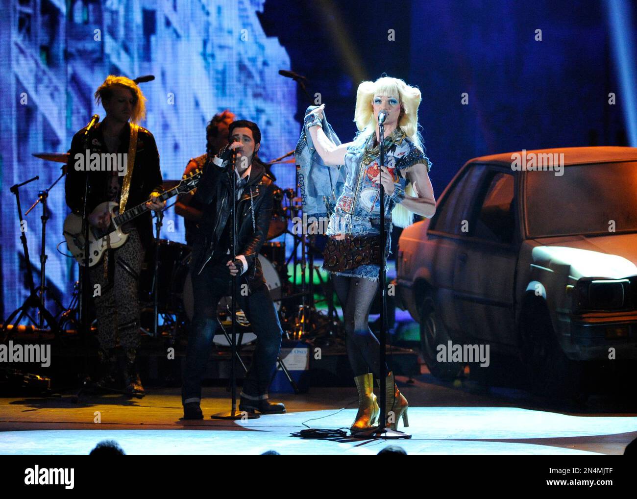 Neil Patrick Harris and the cast of "Hedwig and the Angry Inch" perform ...