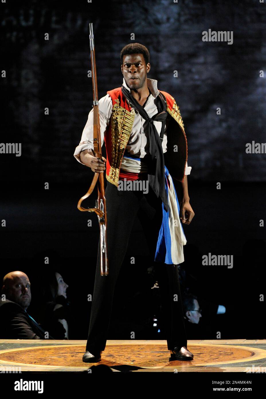 The cast of "Les Miserables" performs onstage at the 68th annual Tony ...