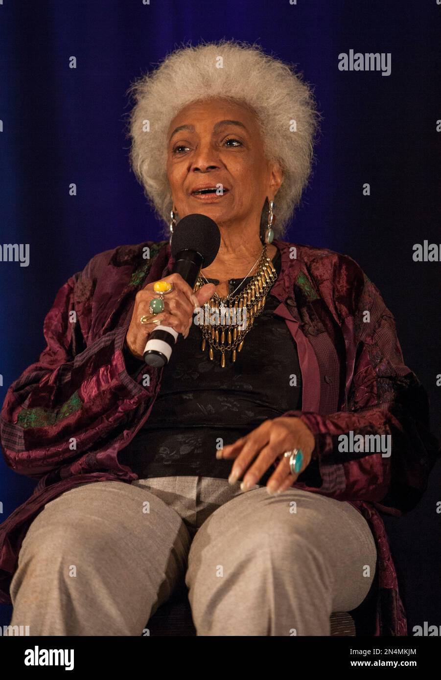 Actor Nichelle Nichols during the Creation Entertainment's Official ...