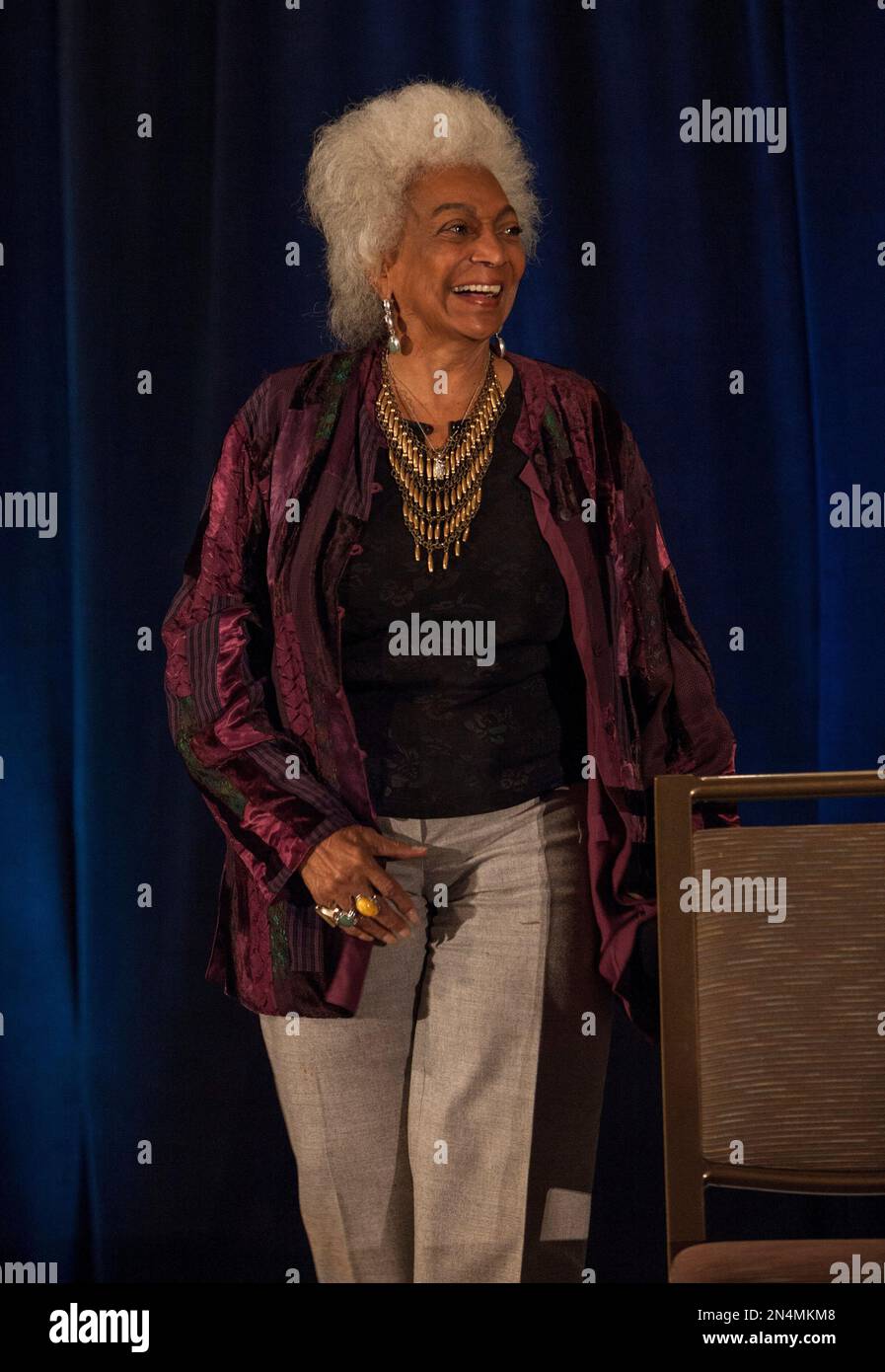 Actor Nichelle Nichols during the Creation Entertainment's Official ...