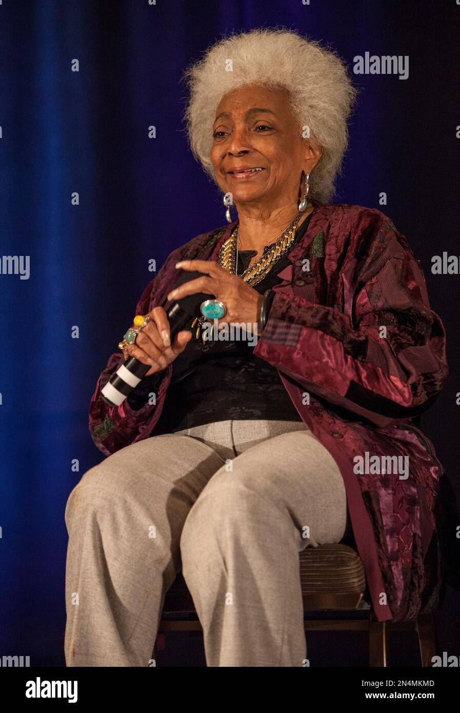 Actor Nichelle Nichols during the Creation Entertainment's Official ...