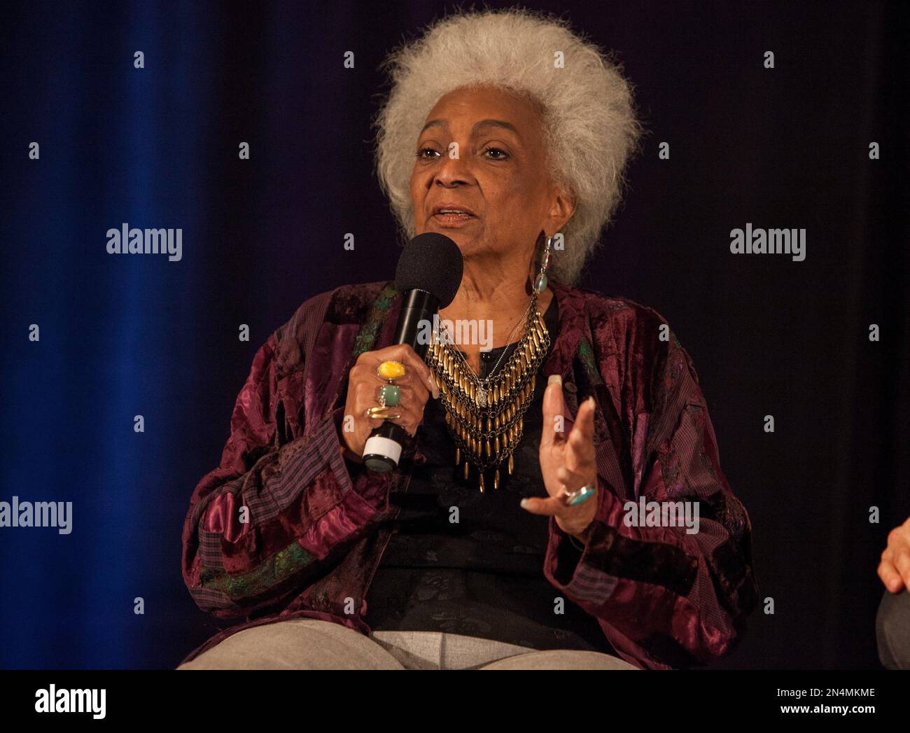 Actor Nichelle Nichols during the Creation Entertainment's Official ...