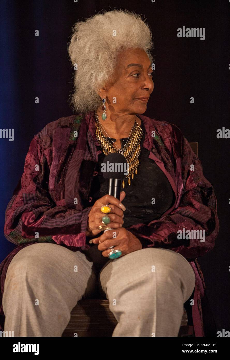 Actor Nichelle Nichols during the Creation Entertainment's Official ...
