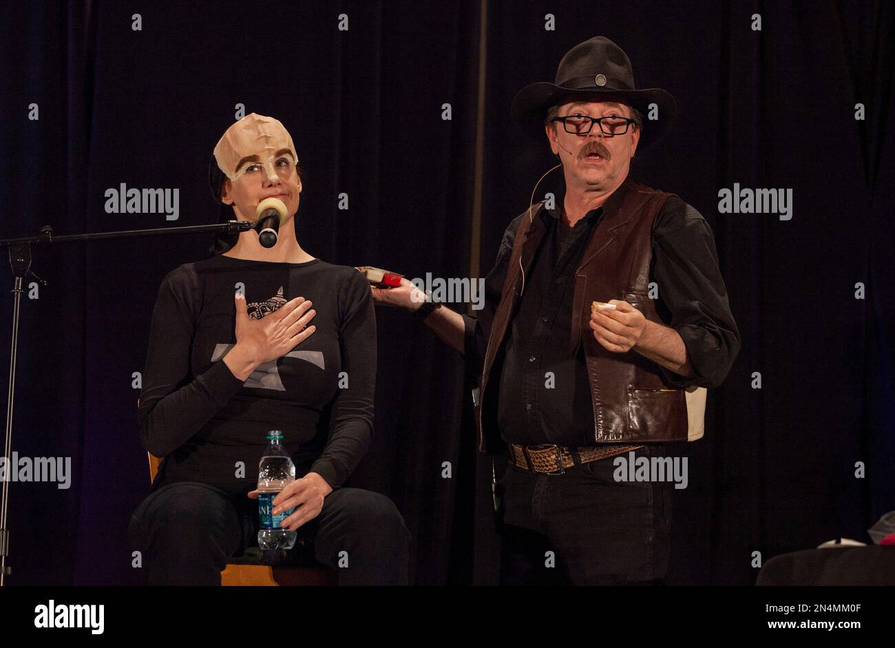 Actor Suzie Plakson and make-up artist John Paladin during the Creation ...