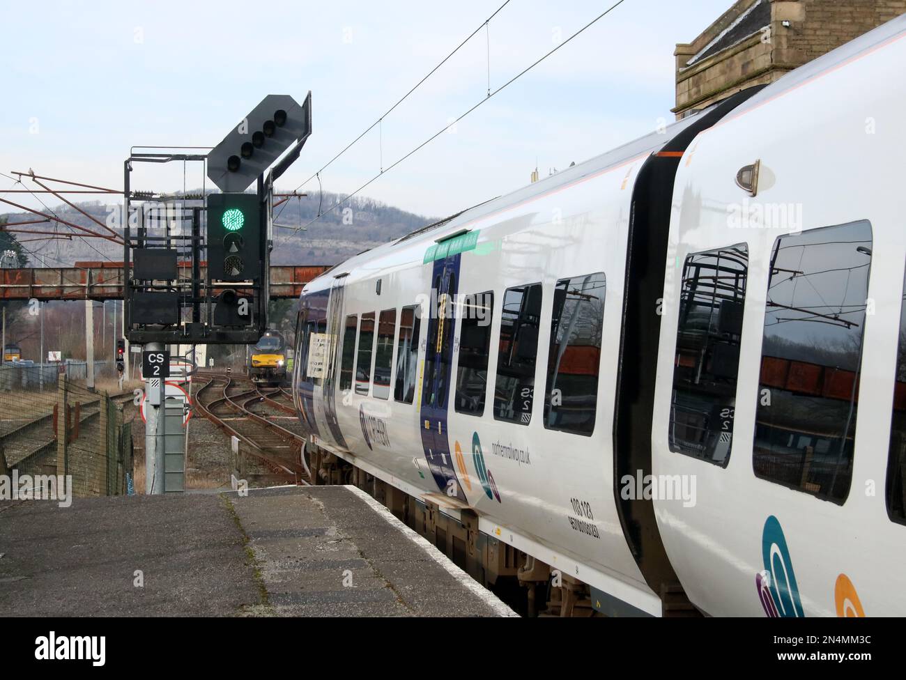 Northern Trains class 195 Civity diesel multiple-unit, 195123, leaving ...